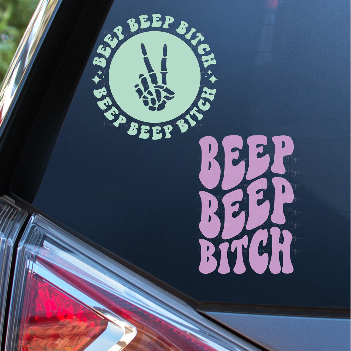 Beep Beep Bitch Decals – Peony Pepper