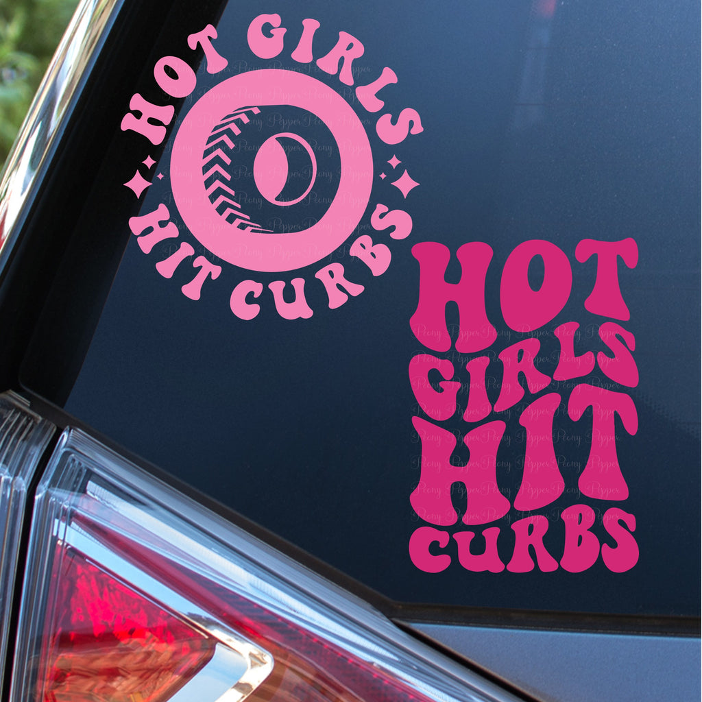 Hot Girls Hit Curbs Decals – Peony Pepper