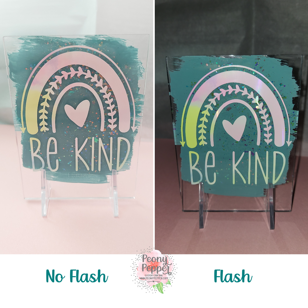 Be Kind Rainbow Sign – Peony Pepper