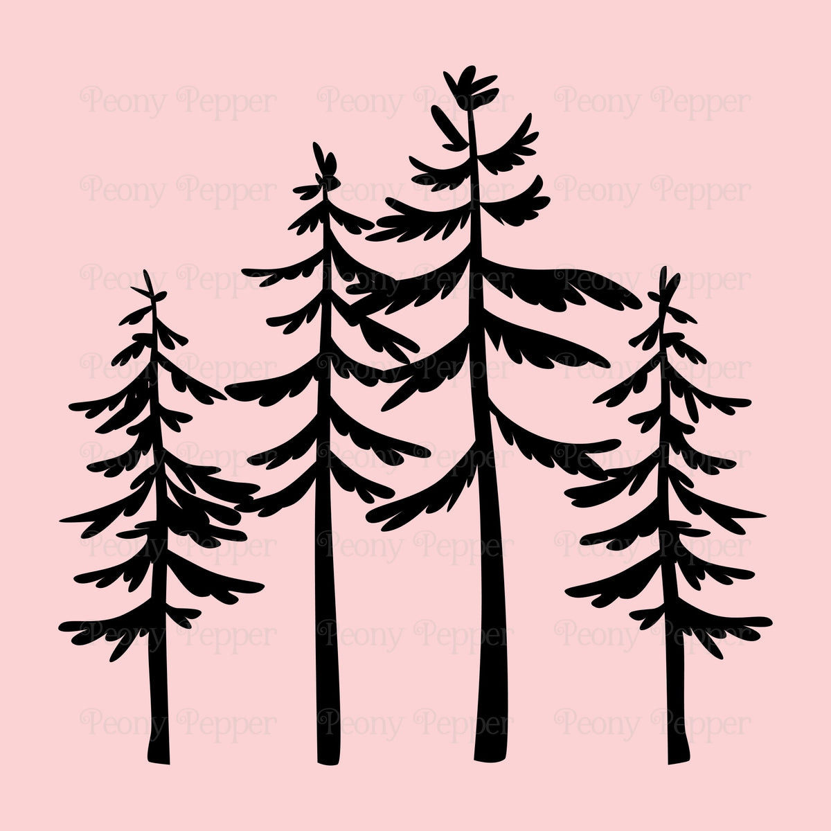 Pine Trees Decal – Peony Pepper